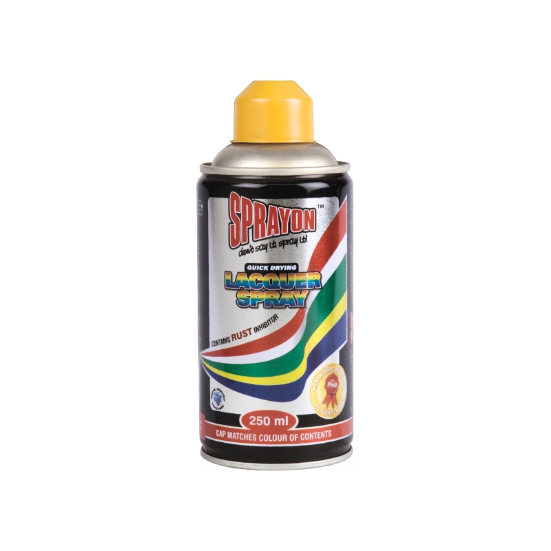 SPRAY PAINT STANDARD SUNSHINE YELLOW Q: 250ML SPRAYON